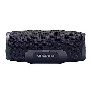 JBL Charge 4 Black Bluetooth Speaker with JBL Authentic Carrying Case