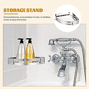 Cabilock Bathtub Shelf Corner Shower Caddy shower wall caddy floating shower shelf hanging shelf bathroom Stainless Steel Wall Bathroom Caddy
