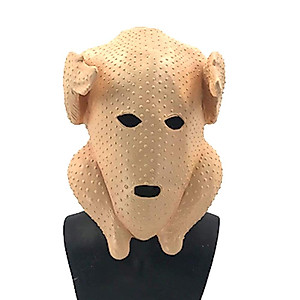 HENGYUTOYMASK Animal Realistic Mask Latex Full Head Turkey Costume Halloween Thanksgiving Party Masks