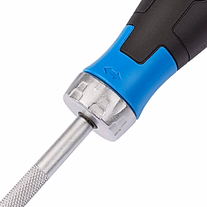 Draper 13 Piece Ratchet Screwdriver Set | Internal Storage | 12x25mm Bits | DIY Home Professional and Car Kit | Flathead, Cross Slot, Hex and Tx-Star Hand Tools | 70442