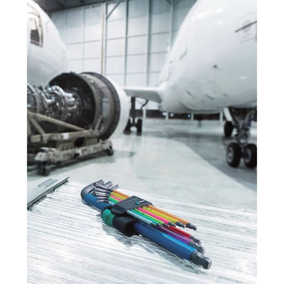 Wera Tools 05022210001 950 SPKL/9 SM HF Multicolour L-Key Set Metric BlackLaser, One Size, Multi