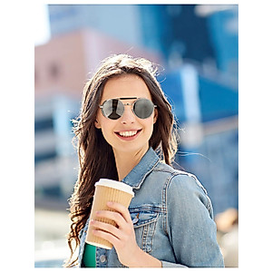 4 Pairs Steampunk Sunglasses Retro Gothic Sunglasses Unisex Vintage Sunglasses (Black Frame Grey Lens, Silver Frame Silver Lens, Gold Frame Brown Lens, Brown Frame Brown Lens)