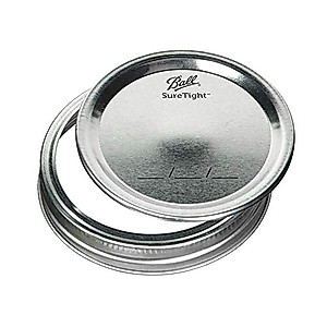 Ball Regular Mouth Mason Jars with Lids & Bands, Half Pint, 8-oz (2-Pack)