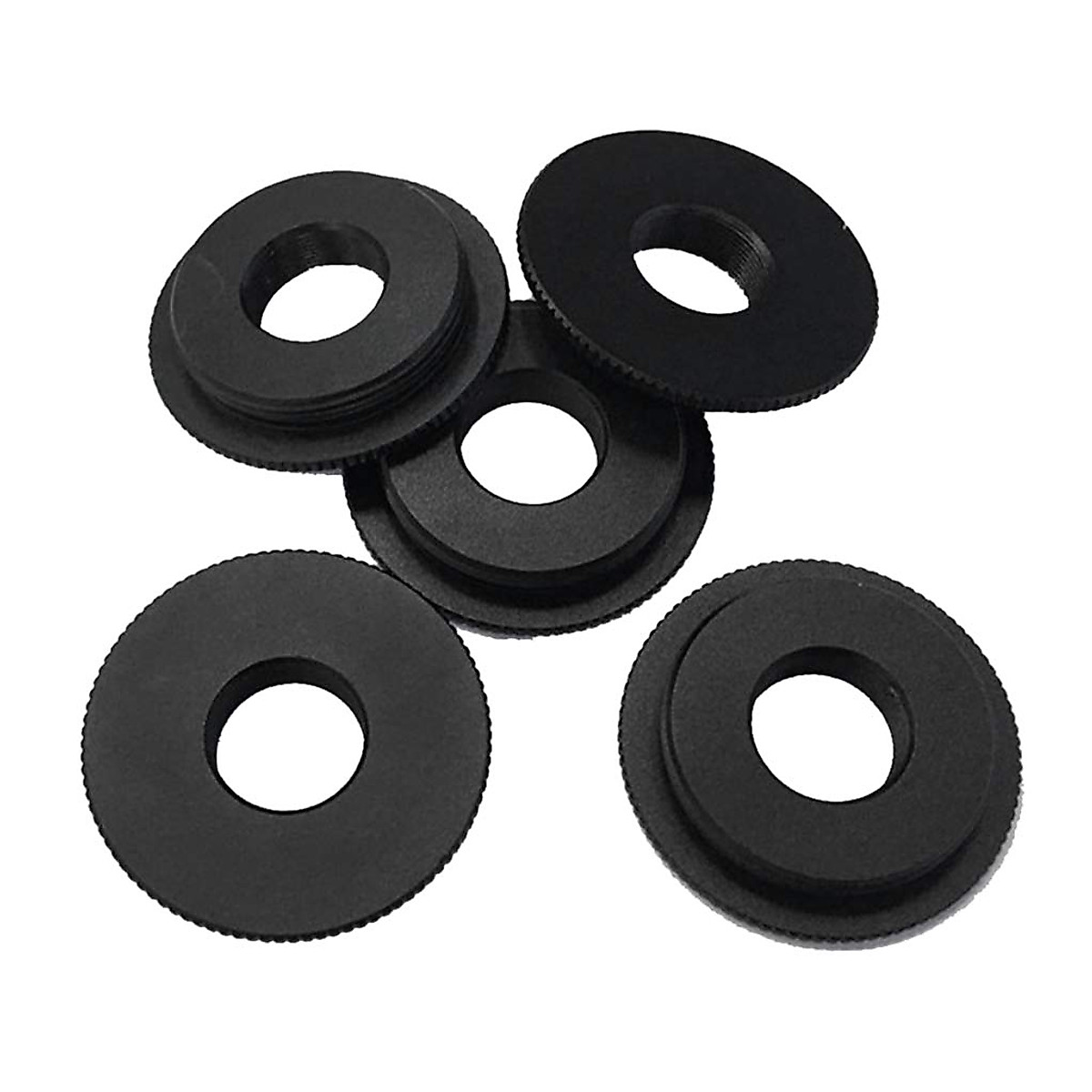 JKPOWER Black Metal M12 to C/CS Mount Board Lens Converter Adapter Ring for AHD Sony CCD TVI CVI Box Camera Support Accessories M12 to CS Mount Lens Converter Ring Black