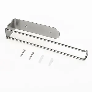 NearMoon Hand Towel Holder/Towel Ring Strong Hold Self Adhesive Bathroom Towel Bar, Thicken Stainless Steel Towel Rack- Sticky Towel Hanger, Contemporary Style, NO Drilling (Brushed Nickel)