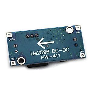 DZS Elec 2PCS LM2596 DC-DC Step Down Variable Volt Regulator Input 3.2V-40V Output 1.25V-35V Adjustable Buck Converter Electronic Voltage Stabilizer Power Supply Module