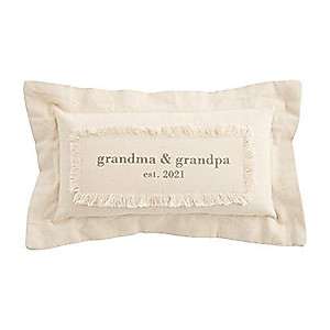 Mud Pie 2021 Grandparents EST Pillow, 1 Count (Pack of 1)