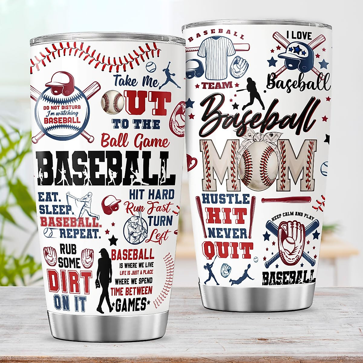 Baseball Mom Daily, Handle Cup Tumblers For Women Day Mother Cups Coffee Mothers Mama Funny Insulated, Tumbler 20 Oz With Lid And Straw, Baseball Gifts