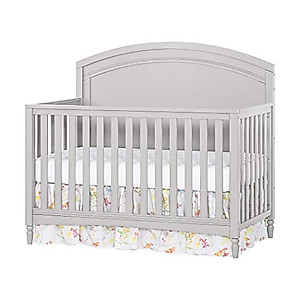 Child Craft Stella 4-in-1 Convertible Crib, Baby Crib Converts to Day Bed, Toddler Bed and Full Size Bed, 3 Adjustable Mattress Positions, Non-Toxic, Baby Safe Finish (Gentle Gray)