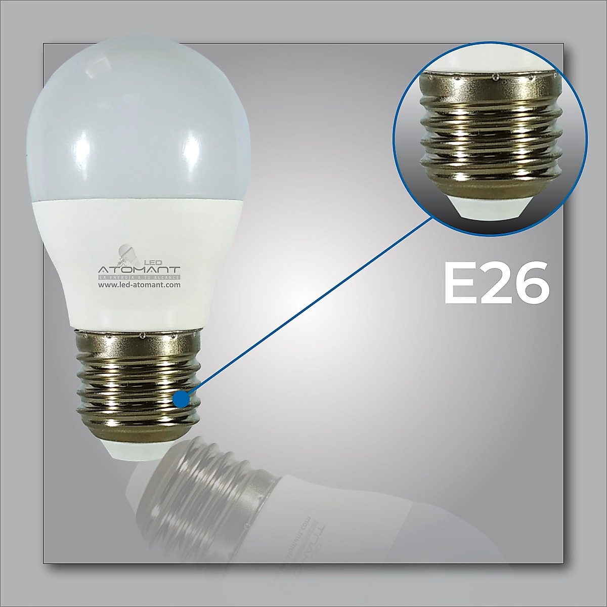 6 Pack A15 LED Bulb 9W 800 Lumens, 2700K Soft White, 110V Small Light E26 Base (60W Incandescent Replacement)