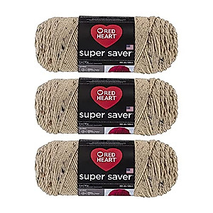 Red Heart Super Saver Yarn-Buff Fleck