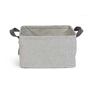 Brabantia - Foldable Laundry Basket - Compact Storage Box - Water Resistant Coating - Multi-Functional - Laundry Hamper - Bathroom - Collapsible - Grey - 9 Gal