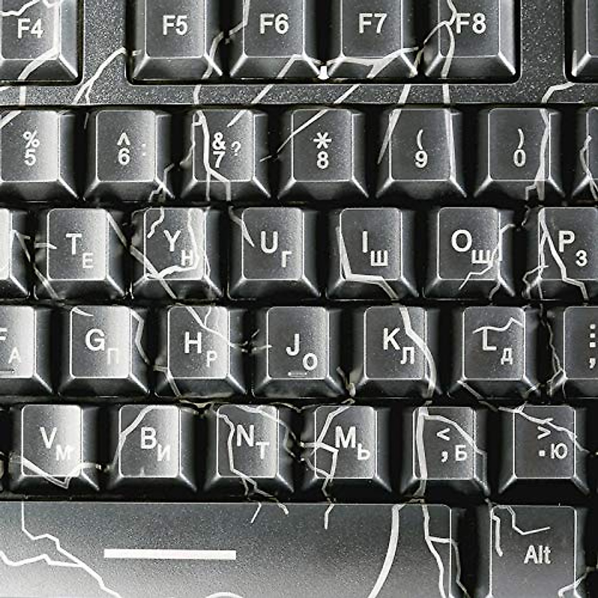 FAIYIWO Excelvan M-200 3 Colors Backlight Wired Gaming Keyboard Fire Cracks FAIYIWO