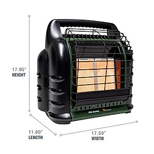 Mr. Heater 4,000-18,000 BTU Green Big Buddy Portable Liquid Propane Heater