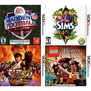 Madden NFL/The Sims/ Lego Pirates/Super Street Fighter IV 3DS 4-Pack