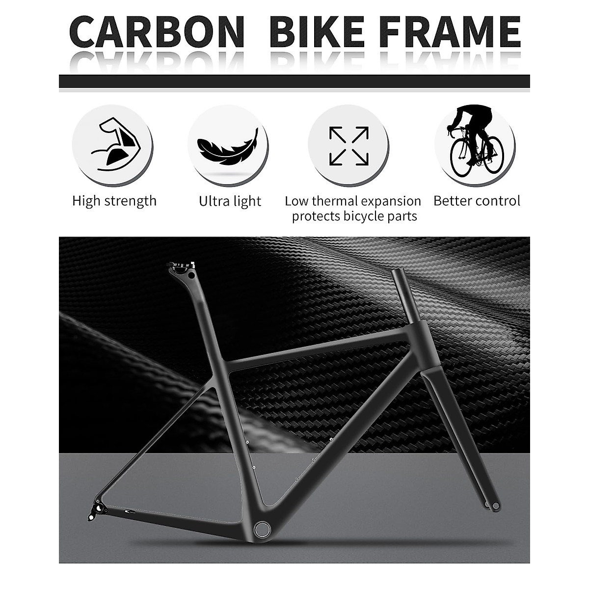 KOOTU Carbon Road Bike,700C Wheels Commuter Bicycle for Men and Women,Racing Bicycle with Shimano 105 R7000 22S Speeds Groupset Ultra-Light Bicycle