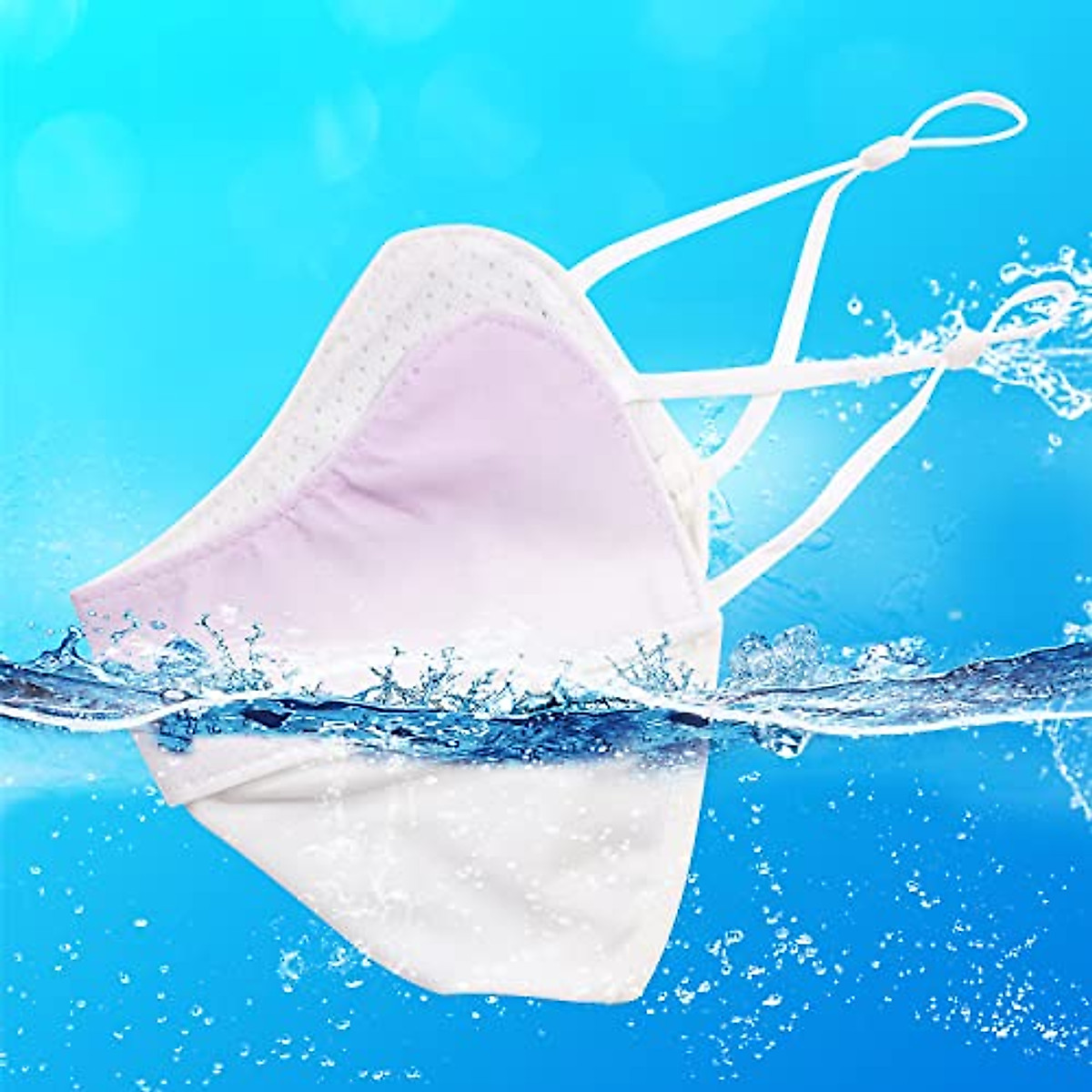 Ligart 2 Pieces Breathable UV Face Mask Washable Reusable Windproof Sun Protection Sports Face Mask for Women Cycling Working