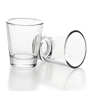 BCnmviku 1.5 oz Shot Glasses Sets with Heavy Base, Clear Shot Glass (4 Pack)