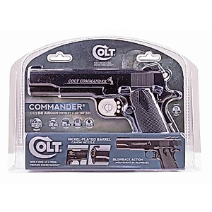 Umarex Colt Commander Blowback Metal Frame .177 BB Gun Air Pistol, Colt Commander Air Pistol