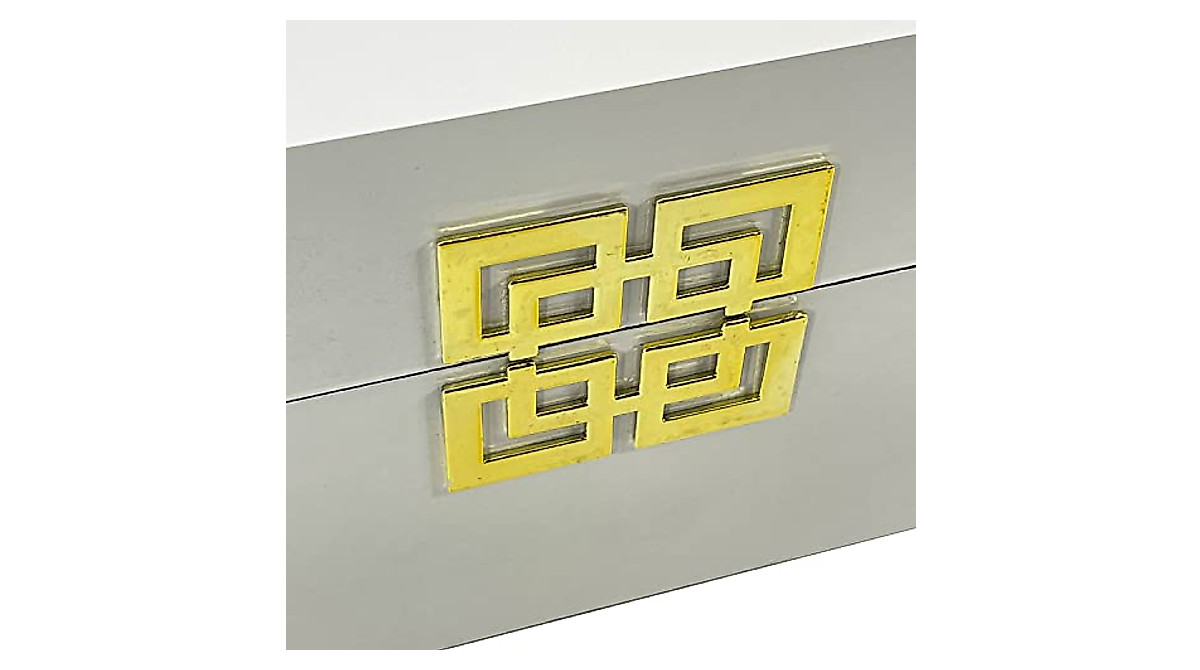 Galt International Decorative Storage Boxes - White & Gold Set