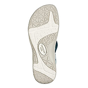 Earth Origins Women’s Sammie, Sandals for Casual, Everyday - Teal - 8 Wide