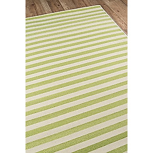 Momeni Rugs , Baja Collection Contemporary Indoor & Outdoor Area Rug, Easy to Clean, UV protected & Fade Resistant, 2'3" x 4'6", Green