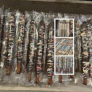 COOLAKE Pretzel Bags 2x9.8 Inch 200 Pcs, Clear Self Sealing Cellophane Bags, Pretzel Rods Individual Bags, Self Adhesive Sealing Treat Bags, for Chocolate, Bakery, Cookies,Candies