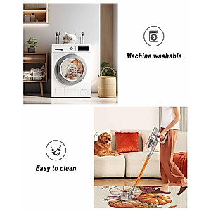 Fall Kitchen Runner Rug 2x5 Bedside Rug with Tassel Cotton Woven Throw Rugs Washable Hallway Runner Rug Thanksgiving Orange Pumpkin Maple Leaf Beige Floor Carpet for Bedroom Bathroom Living Room