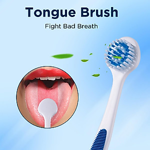 Frekare Tongue Brush (6 Pack), Tongue Cleaner for Adults & Kids, Oral Hygiene Essentials