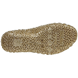 mini melissa® Campana Papel BB Toddler Shoes – Synthetic Construction – Cushioned Footbed – Round Toe Gold 6 Toddler M