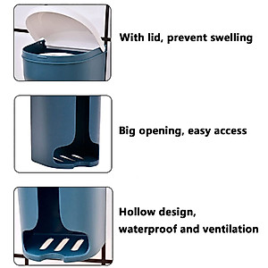 BAOOOFU Plastic Bag Holder Wall Mount, Trash Bag Dispenser Roll Holder Kitchen Under Sink, Grocery Bags Storage Hanging Over Cabinet Door Bag Saver, 27.5cm x 10cm x 10cm (White)