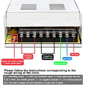 12V DC Power Supply 30A AC 96V-240V Converter Adapter Universal Regulated Switching Power Supply 12Volt 360W LED Power Supply for LED Strip,CCTV, Radio, Computer Project (12V 30A 360W)