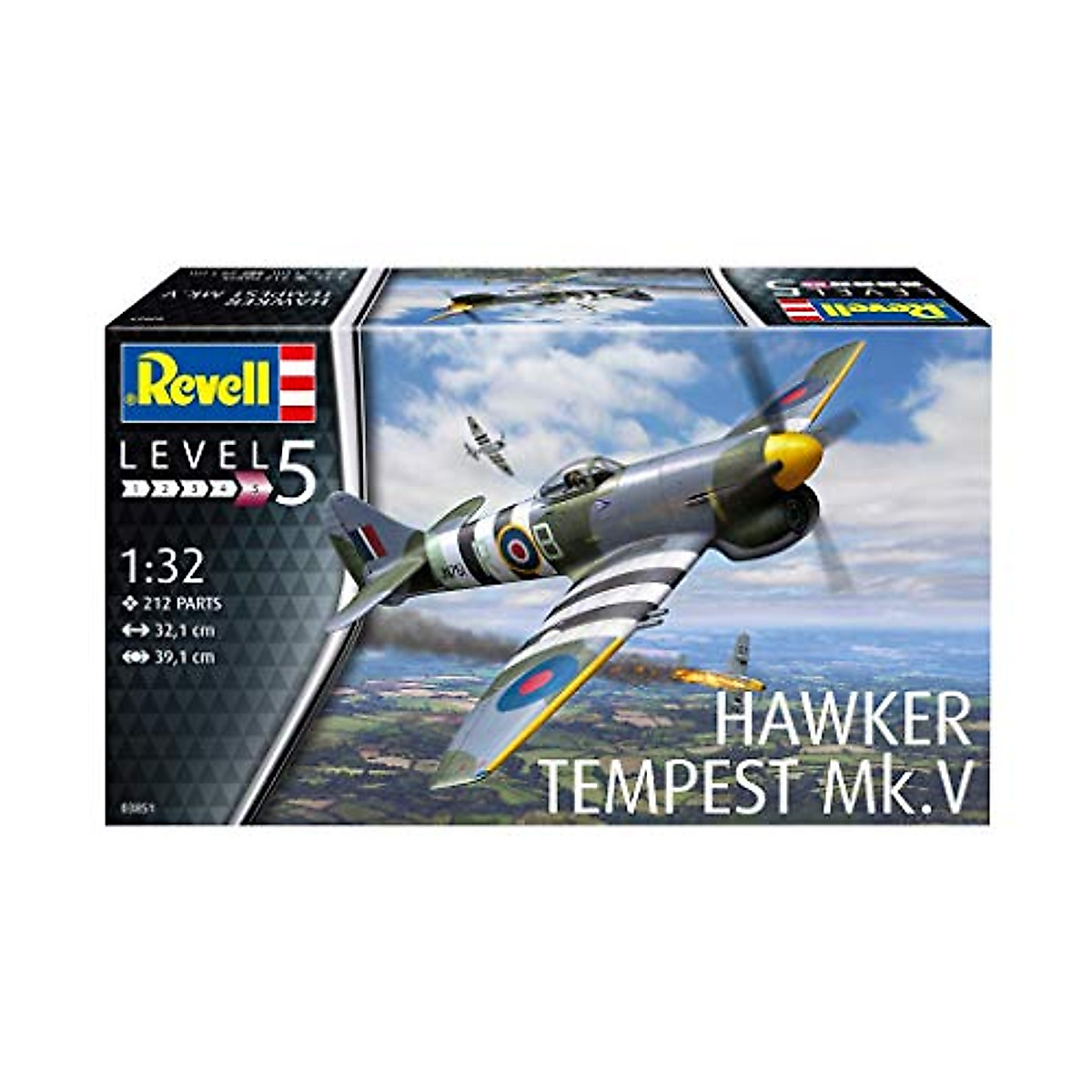 Revell 03851 Hawker Tempest Mk.V 1:32 Scale Unbuilt/Unpainted Plastic Model Kit