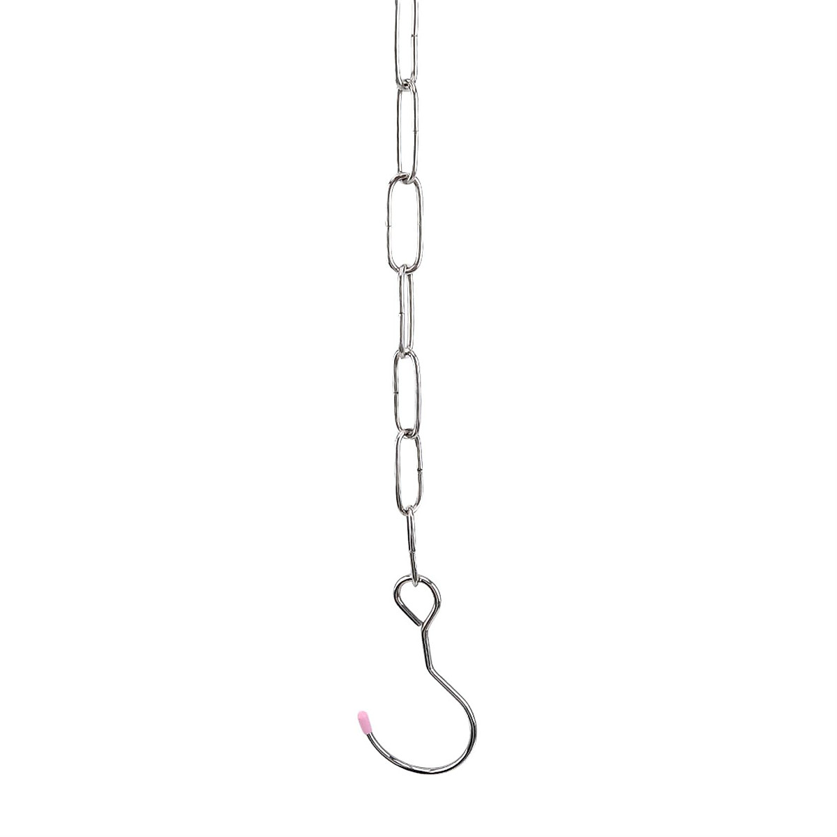 TraveT Hanging Clothing Chain Clothes Market Shop Display Hanging Chain Hooks with Ring Hanger