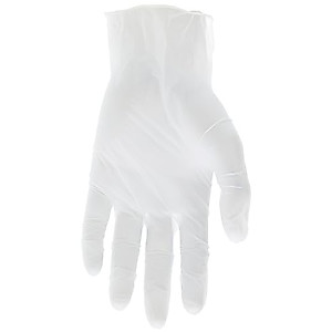 MCR Safety 5015M SensaGuard Vinyl Disposable Industrial Food Service Grade Powderfree Gloves, Medium, 1-Pair
