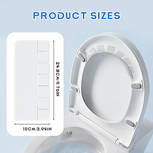 HealthSTEC 4 Pack Pee Guards for Toilet Seats Toilet Seat Splash Guards for Adults Around Toilet Floor Protector to Keeps Toilet Clean Durable and Easy-to-Install (Green)