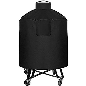 Westeco Cover for XL Big Green Egg, Accessories Extra Large Egg Kamado Joe Char-Griller Louisiana Ceramic Grill Heavy Duty Waterproof, Black, 35.5 inch Dia x 48 inch H