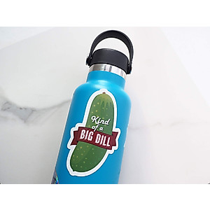 Kind of a Big Dill Pickle Sticker, Funny Stickers for Hydroflask, Pickleball Funny Quote Decals for Laptop, Kind of a Big Deal Meme Stickers