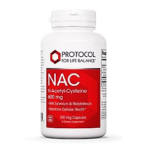Protocol NAC with Selenium and Molybdenum - Glutathione, Brain, and Lung - 100 Veg Caps