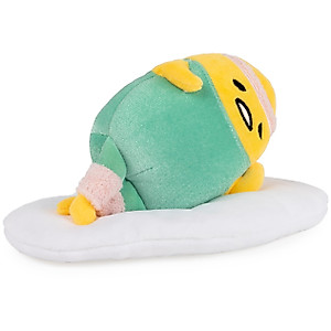 GUND Sanrio Gudetama The Lazy Egg Stuffed Animal, Eggercise Gudetama Kawaii Plushie, Plush Toy for Ages 8 and Up, 5”