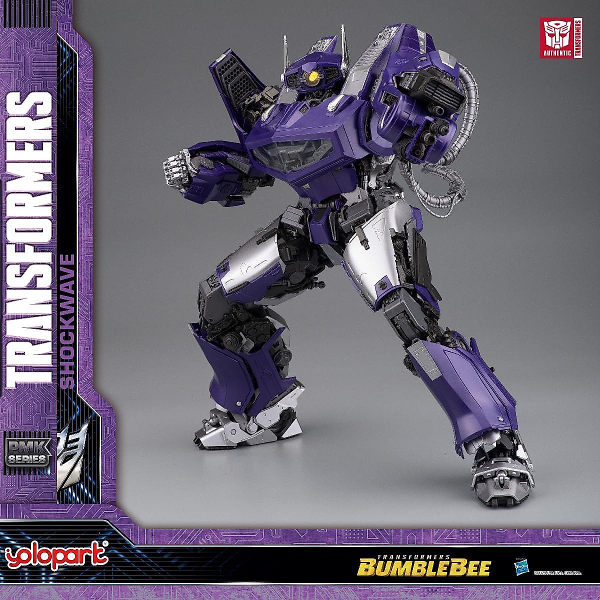 YOLOPARK Transformers Toys Shockwave PLAMO,Bumblebee The Movie,Highly Articulated 11.8 Inch No Converting Transformers Action Figures,Collectible Toys for Boys and Girls Ages 15 Year Old and Up
