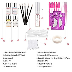 Bestauty Eyelash Lifting Set, Lash Lifting Kit Eyelash Curling Makeup Tools DIY Eyelash Extension Kit Lash Lift Kit Semi-Permanent Curling Suitable for Salon Home Use