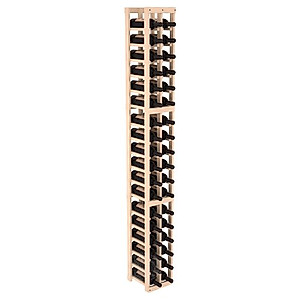 Wine Racks America Living Series Cellar Kit Wine Rack - Durable and Modular Wine Storage System, Pine Unstained - Holds 36 Bottles