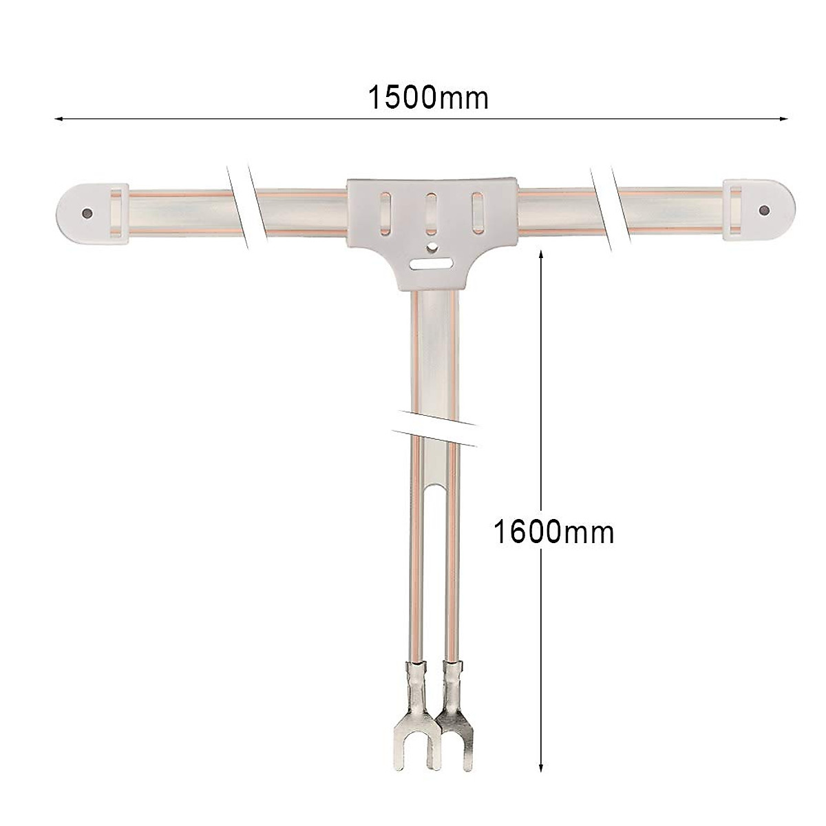 Bingfu FM Dipole Antenna 300 Ohm FM Antenna with 2 Pin Bare Wire Twin Lead for Indoor Digital HD Radio Table Top FM Radio Home Stereo Receiver AV Audio Video Home Theater Receiver HDTV TV Tuner