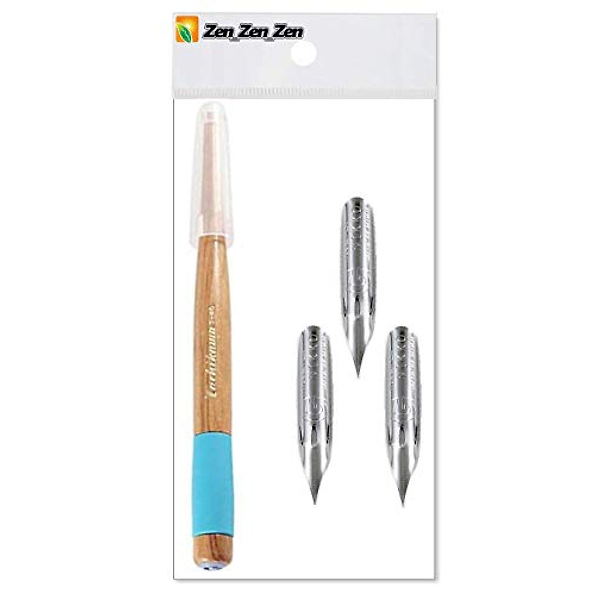 Tachikawa Pen Nib Holder(T-40) + Nikko G Pen Nib, Pack of 3,and Anti Rust Paper included