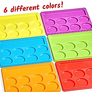 hand2mind Little Minds at Work Sound Segmenting Trays by Tara West, Phonemic Awareness, Science of Reading Manipulatives, Elkonin Boxes, Letter Sounds, Preschool Learning Activities (Set of 6)