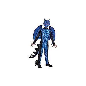 amscan Beastly Blue Dragon Costume - Boys Large 12-14, 1 Pc