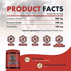 Bladder and Kidney Relief for Dogs & Cats by Daybreak Nutrition | Powder Cranberry Supplement for Dogs and Cat for UTI Treatment & Urinary Support | Dog & Cat Urinary Tract Infection Remedy Supplement
