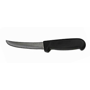 Columbia Cutlery Black Boning Knife - 6 in. Curved & Stiff - Professionally Sharpened (6 in. Boning Knife)