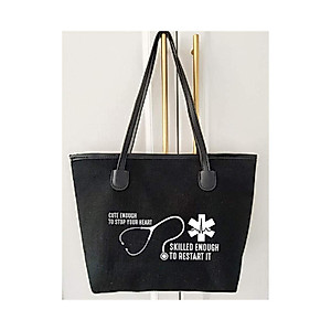 YCXY Nurse Tote Bag Nurse Gifts Cute Funny Printed RN Nursing Work Bag